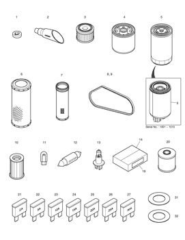 400508-00101 CARTRIDGE,FUEL FILTER Doosan parts | Excavator Filters of ...